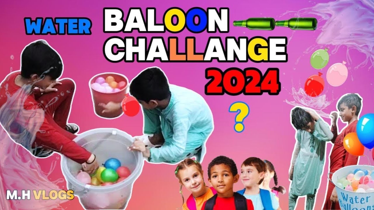 water 🌊💦 balloon 🎈🎈🎈 challenge - YouTube
