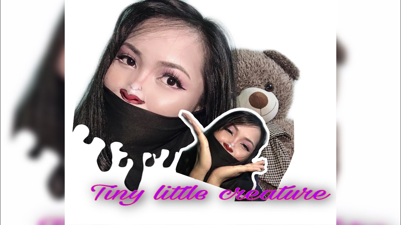 Tiny face makeup challenge🥰 - YouTube