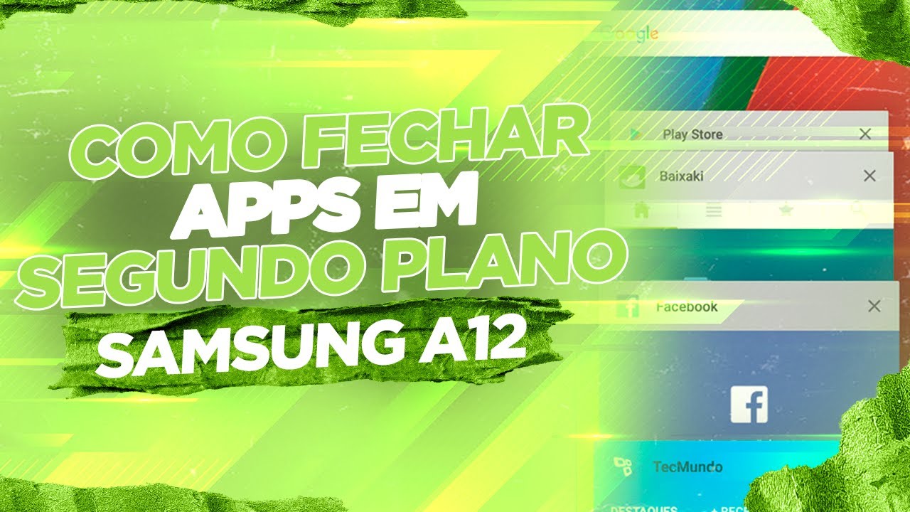 Samsung A12 / M12 - Como fechar apps em segundo plano - YouTube