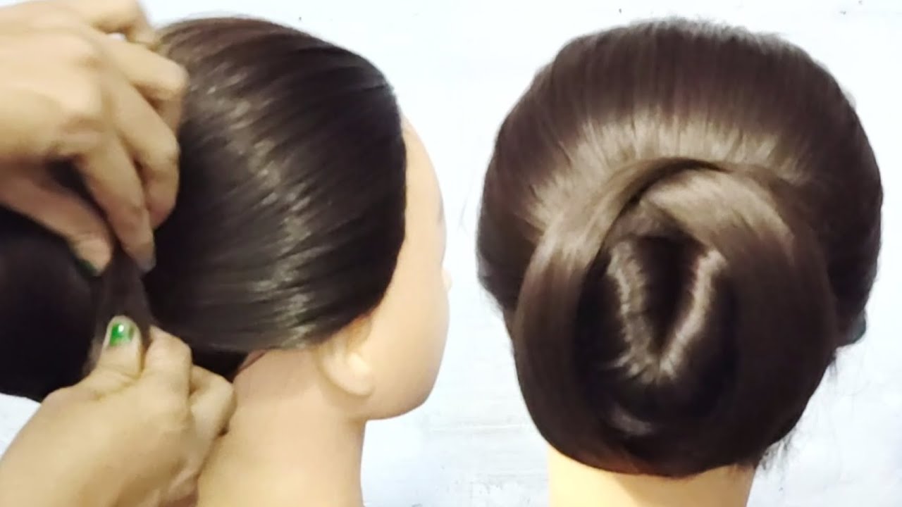 Simple and Stylish juda | Juda hairstyle for girls | cute hairstyle | 🌺 ...