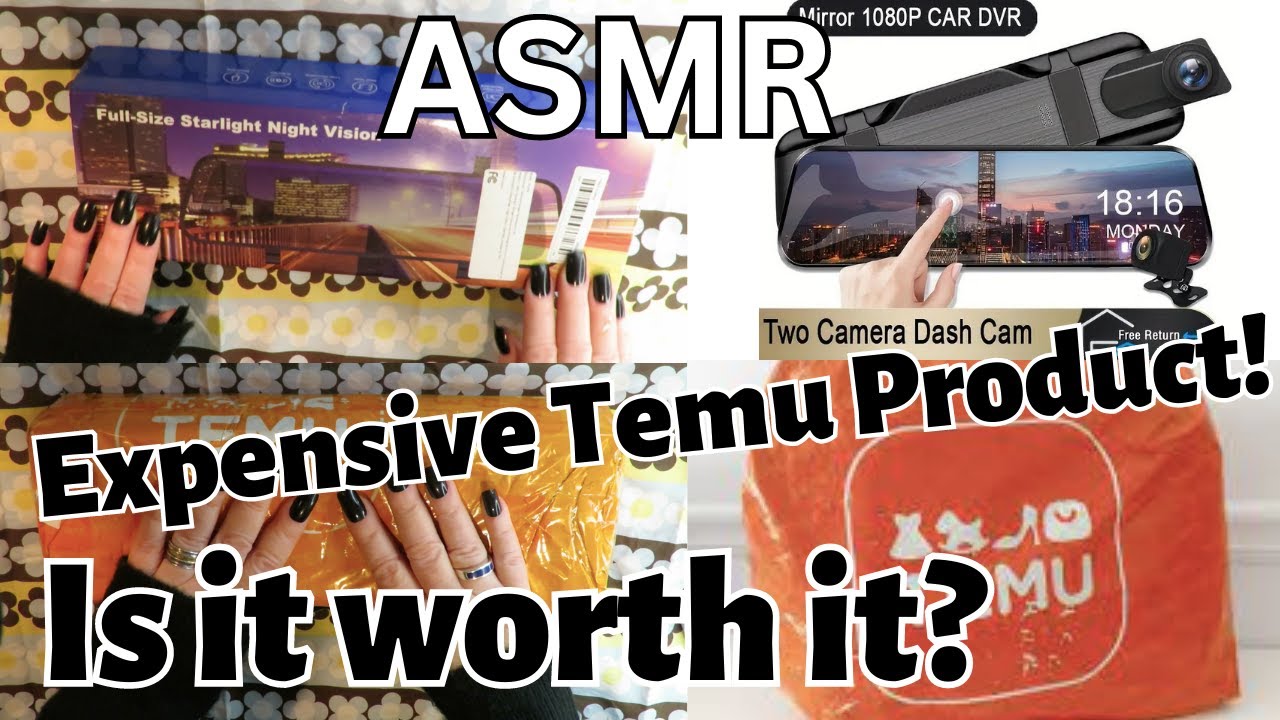 ASMR Unboxing Temu: Dual Camera Dash Cam! No Talking! - YouTube