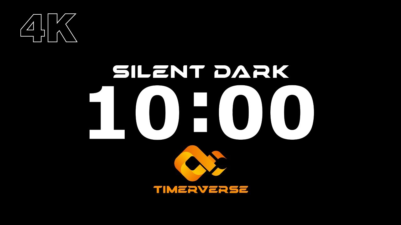 10 Minute Silent Timer with Alarm ⏰ | #timer #blackscreen #alarm #sleep ...