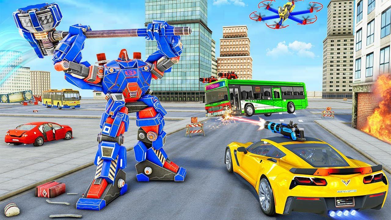 Optimus Prime Multiple Transformation Jet Robot Car Game 2022 - Android ...