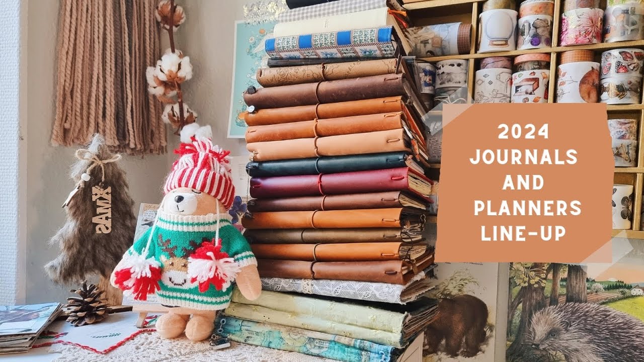 My 2024 journals and planners line-up) - YouTube