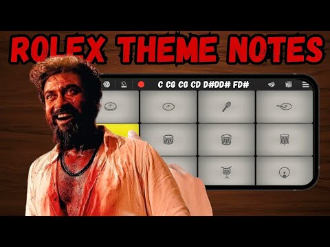 Rolex Entry BGM Piano Notes | VIKRAM | Suriya | Anirudh Ravichander ...
