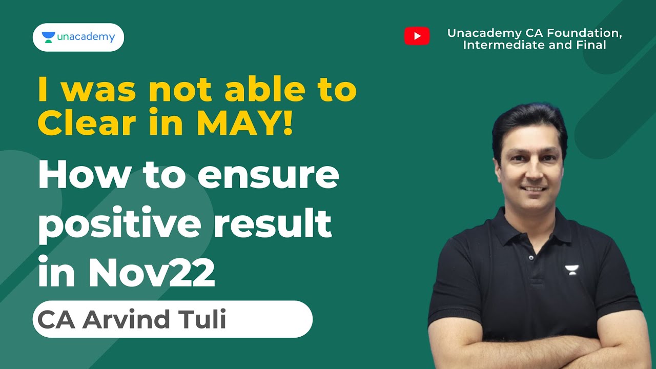 I was not able to clear in MAY! How to ensure positive result in Nov22 ...