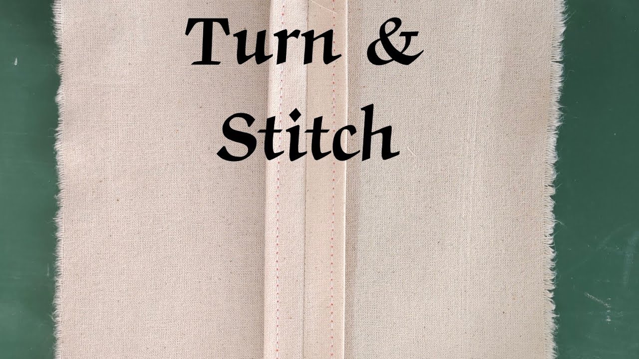How to stitch turn & stitch seam.. - YouTube