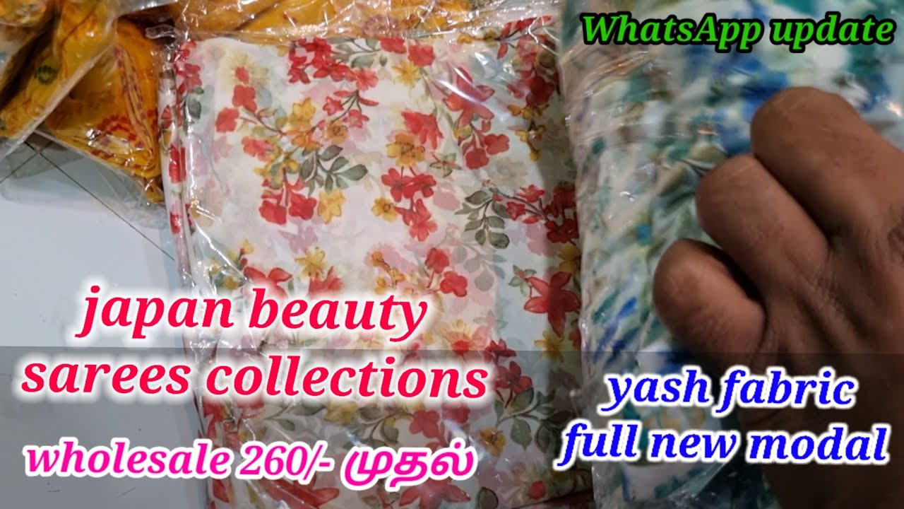 Japan beauty yash fabric Wholesale 260/- முதல் | @azarfashion - YouTube