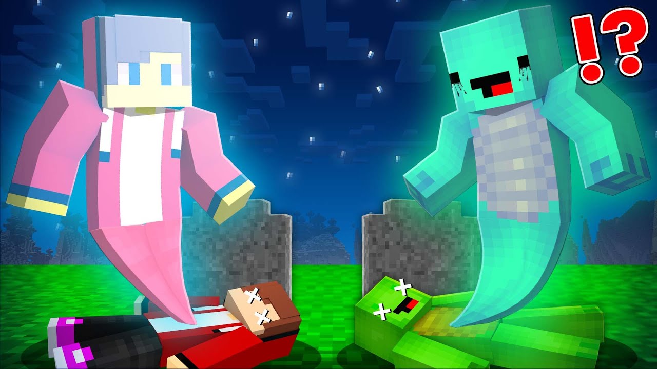 Why JJ and Mikey Became a GHOST in Minecraft Challenge - Maizen JJ and ...