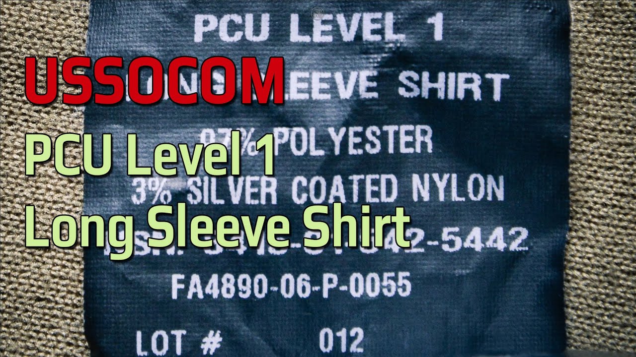 PCU Level 1 Long Sleeve Shirt - YouTube