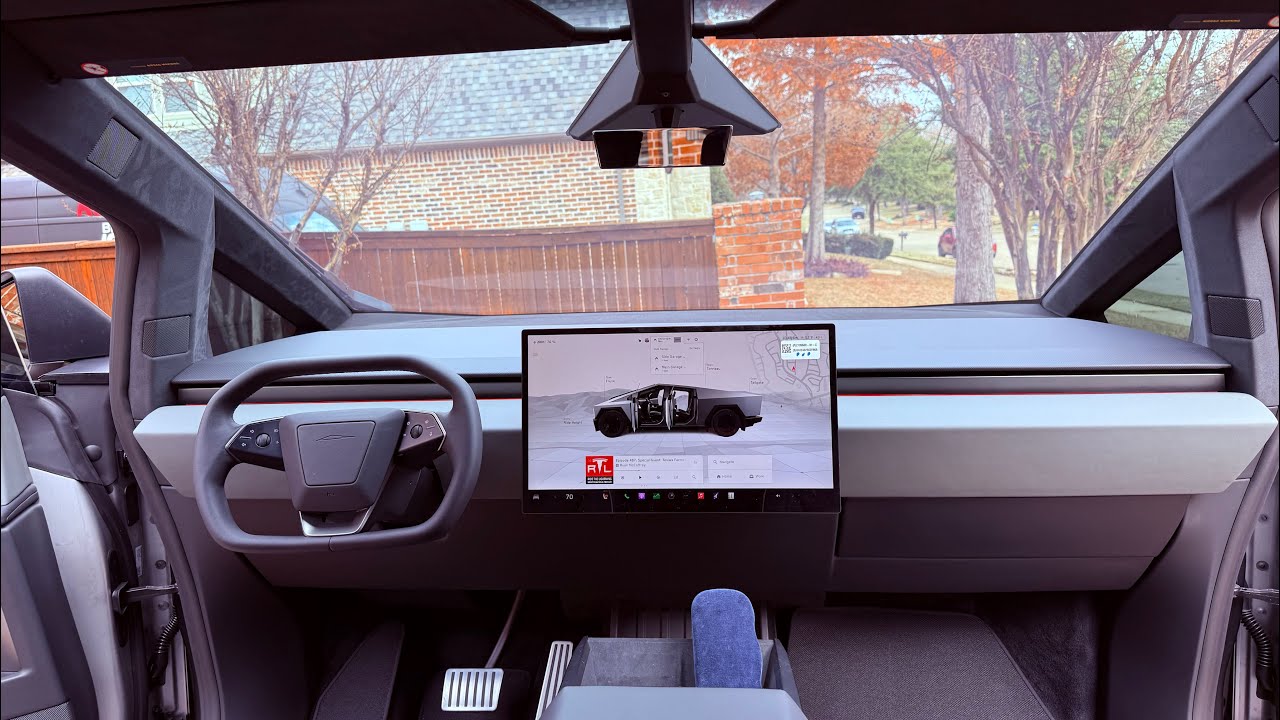 Tesla Cybertruck software is AMAZING!! REAL world walk thru with tips ...