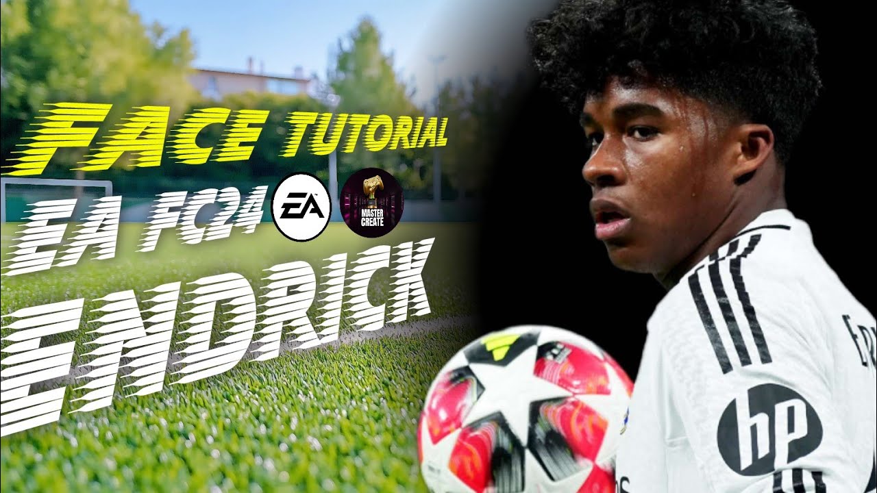 EA FC 24 ENDRICK FELIPE-Pro Clubs Face Creation-Career Mode-REAL MADRID ...