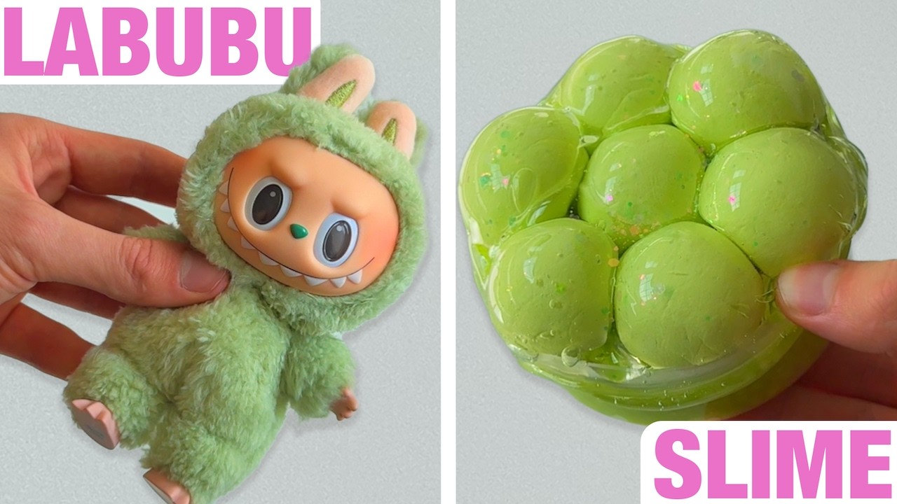 Turning Labubu’s Into Slime | Slime Challenge - YouTube