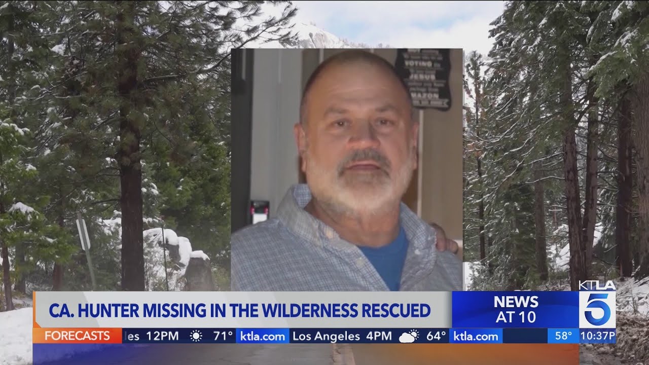 Hunter missing in California wilderness found alive - YouTube