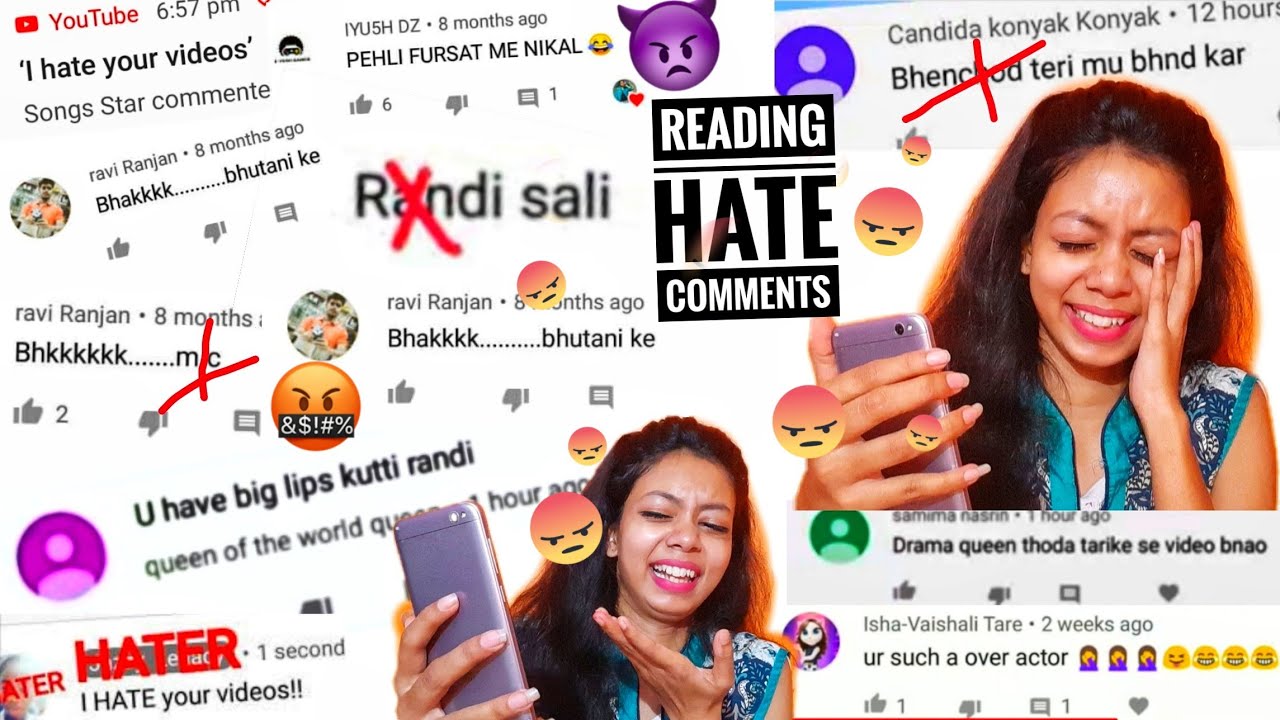 Reading & Reacting🤬 to EXTREME HATE comments 🥴* best reply to HATERS ...