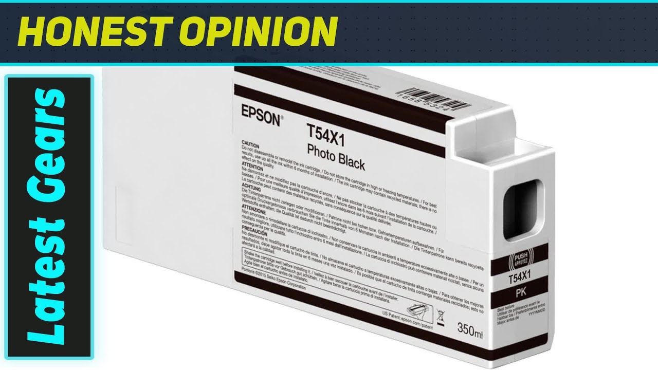 Epson T54X1 Tracer Ink: Unmatched Photo Black for SureColor P-Series ...