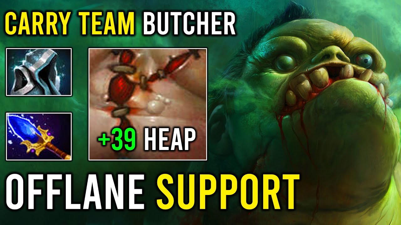 Epic Godlike Offlane Support Pudge Crazy Rot Slow +39 Flesh Heap ...