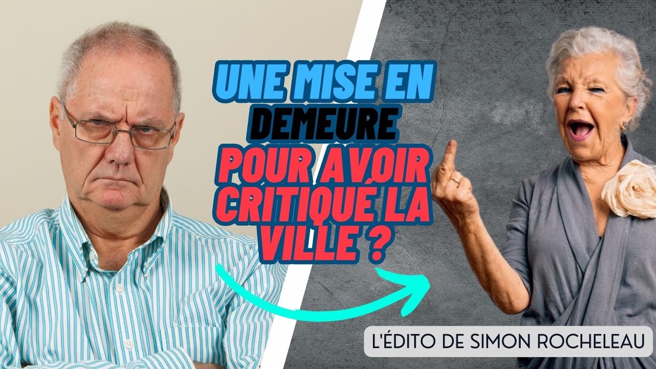 SR | Une mise en demeure pour avoir critiqué la ville de Trois-Rivières ...