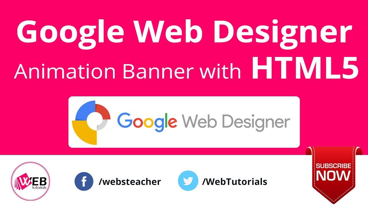 Google Webdesigner Animation Banner with HTML5 - YouTube