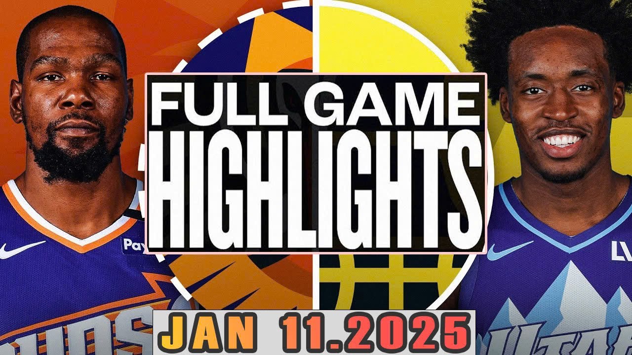 Phoenix Suns VS Utah Jazz Full Game Highlights Jan 11,2025 NBA Season ...