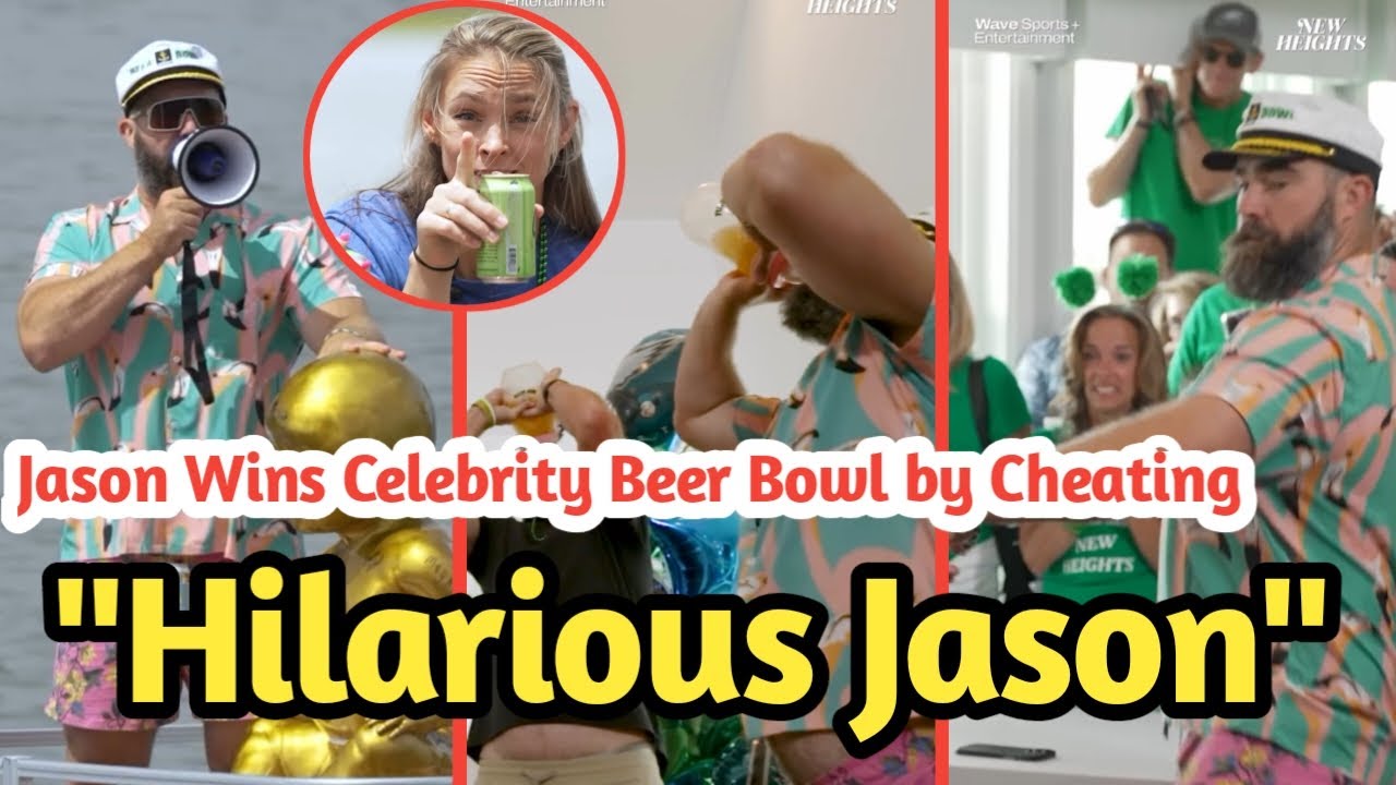 "Jason Kelce Caught Cheating at Celebrity Beer Bowl 2024 – Kylie’s Cute ...