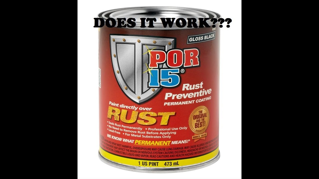 Does POR15 work for rust repair? - YouTube