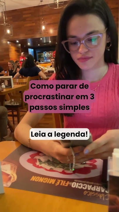 Como Parar de Procrastinar em 3 Passos Simples - YouTube