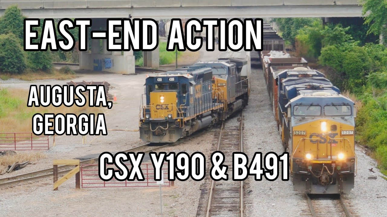 East-End Action, CSX Y190 & B491, Augusta, Georgia - 05-17-2024 - YouTube