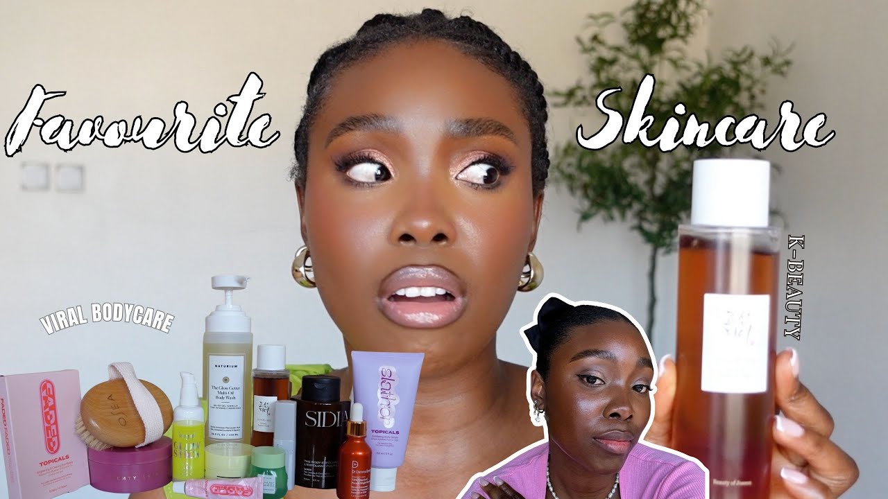 FAVORITE SKINCARE PRODUCTS FOR BLACK SKIN - YouTube