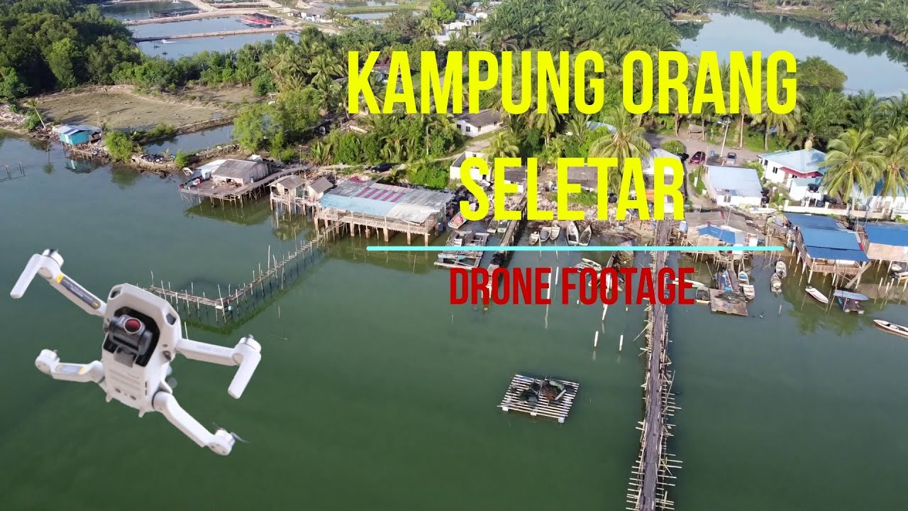 Drone Footage - Bird's Eye View of Kampung Orang Seletar - YouTube