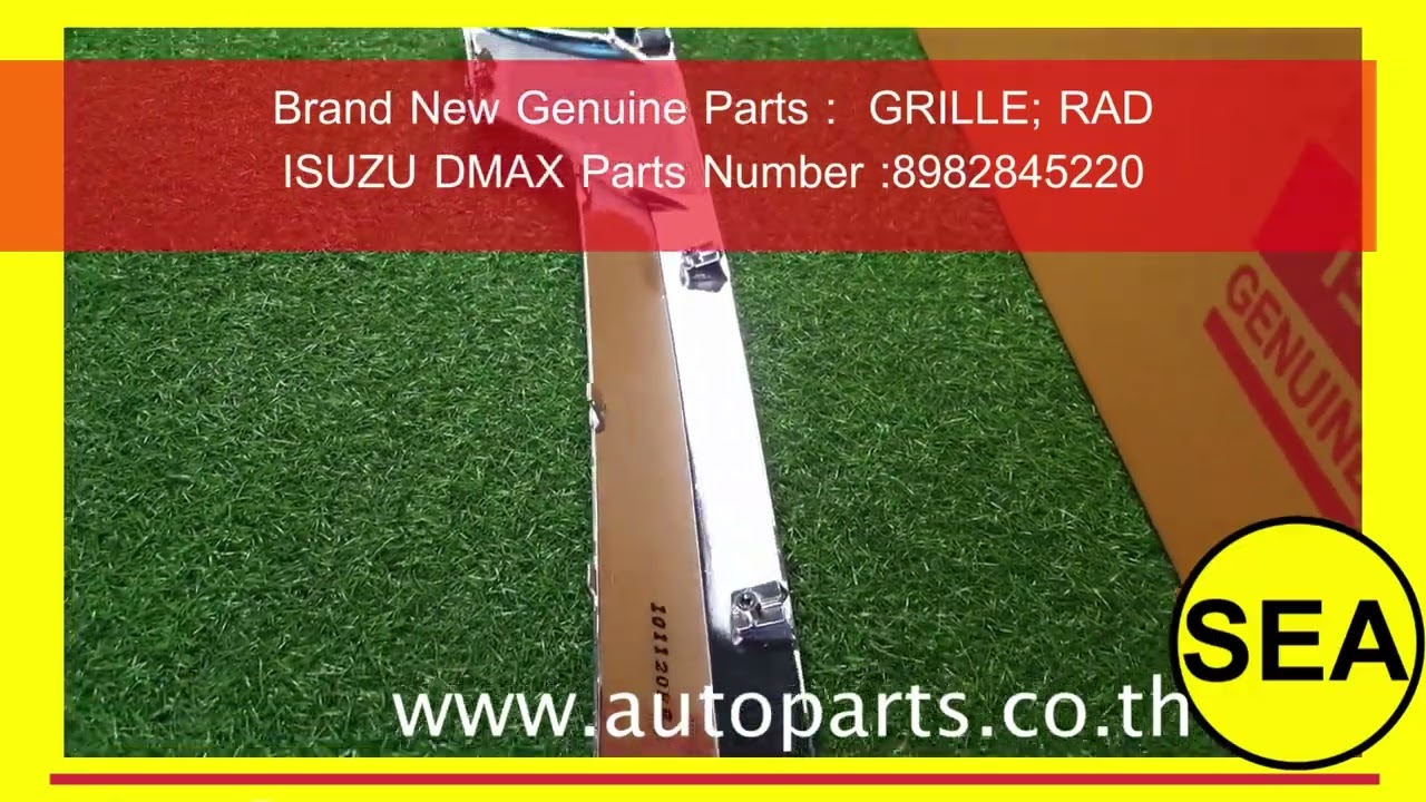 ISUZU 8982845220 ISUZU DMAX GRILLE ; RAD - YouTube