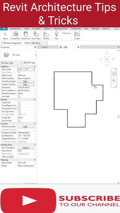 Revit Architecture Tips & Tricks | How To Use Align Tool Or Align Wall #tutorial #shorts #howto ...