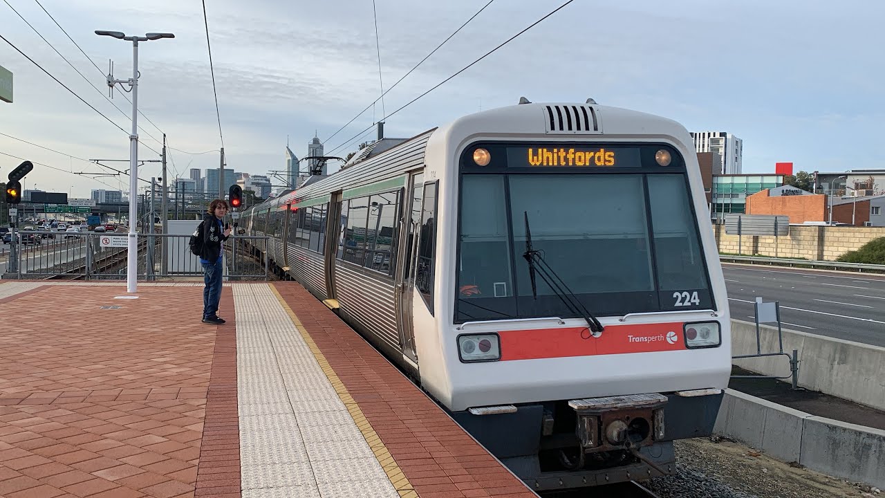 Transperth Trains at Leederville Station - YouTube