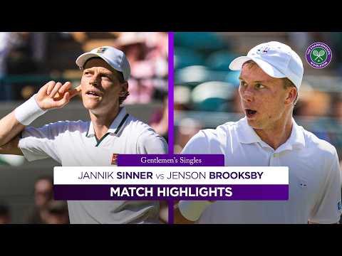 Sinner in control | Jannik Sinner v Jenson Brooksby | Highlights | Wimbledon 2026