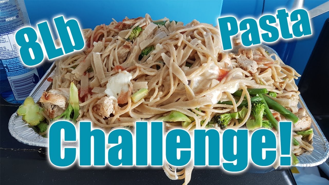Massive 8LB Cheesy Pasta Challenge! - YouTube