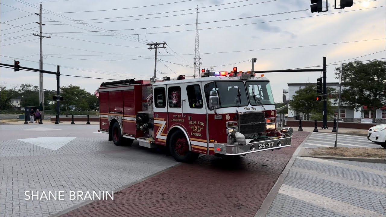 Long Branch Fire Department Engine 25-77 Responding 7/27/22 - YouTube