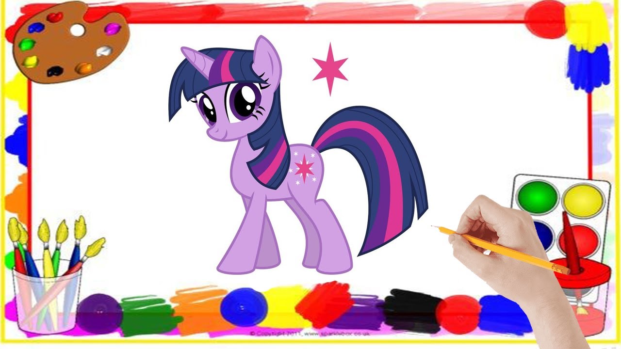 How to Draw Twilight Sparkle Step by Step how to draw a pony cartoon ...