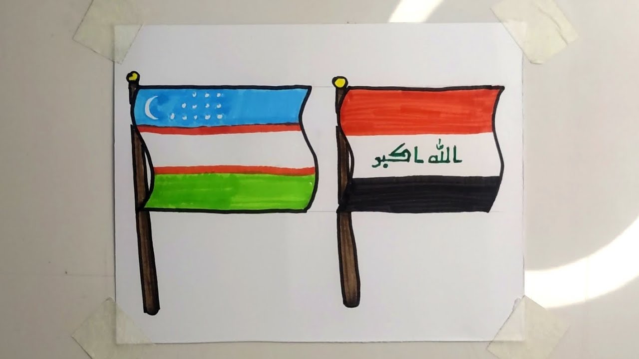 How To Draw Flags || Beautiful Flags Drawing ️ - YouTube