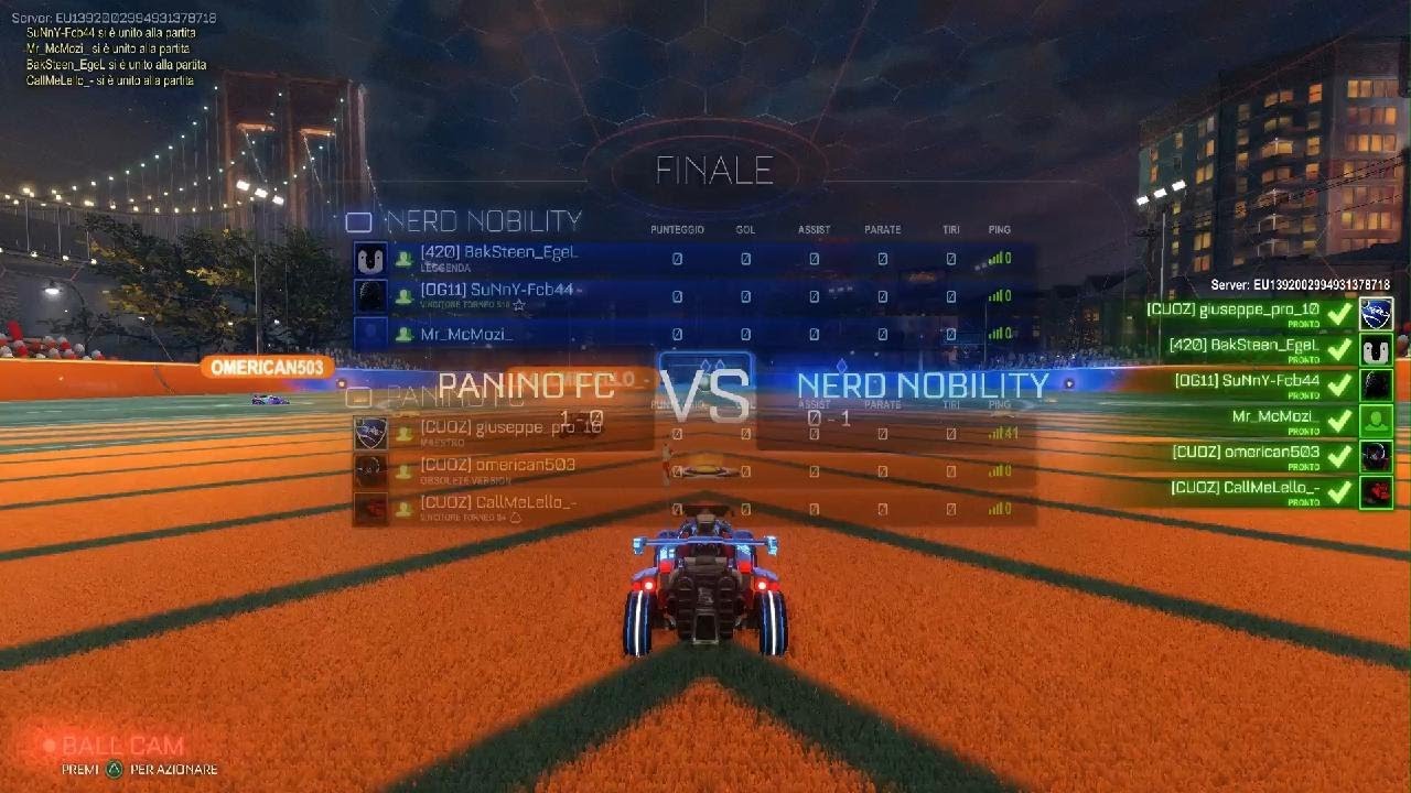 CAMPIONES ALLE 0:24 IL PANINO FC È CAMPIONE DI ROCKET LEAGUE - YouTube