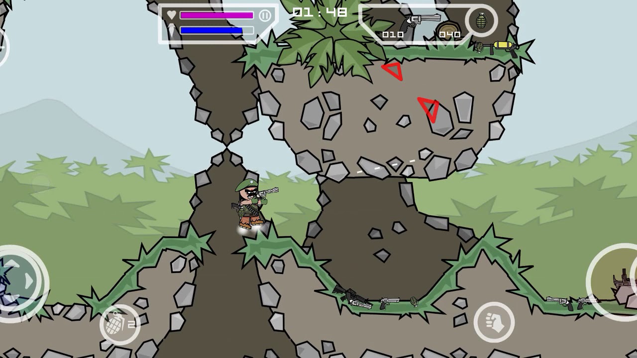 Mini militia in Outpost map - YouTube