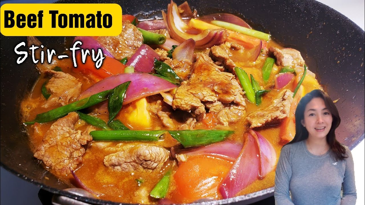 Simple & Tasty Beef Tomato Stir-Fry Recipe / - YouTube