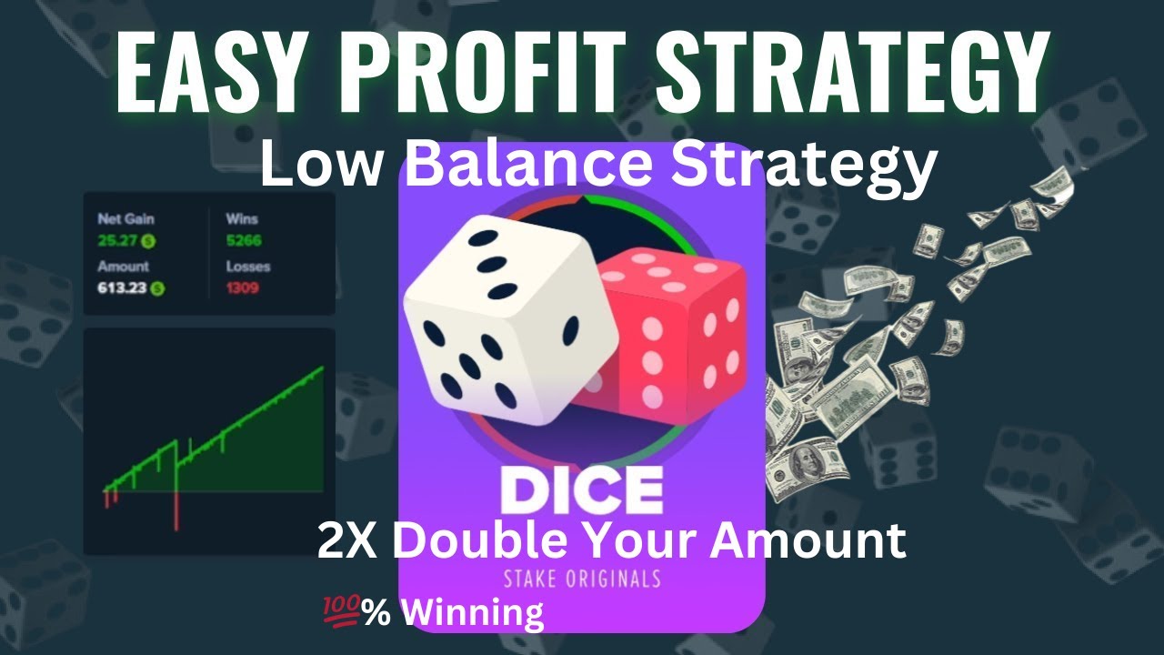 Low Balance ( Dice Strategy ) 2X Winning 💯 #gambling #jackpot # ...