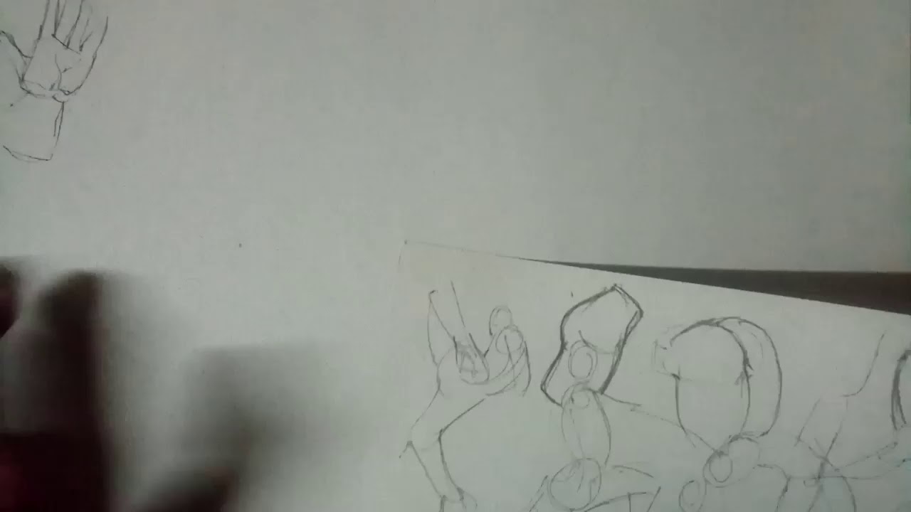 Me Struggling to draw hands - YouTube
