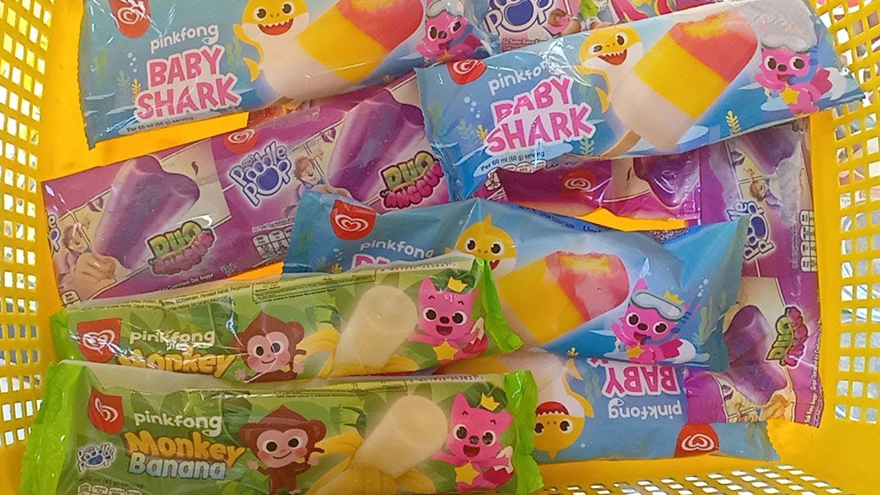 Borong es krim paddle pop buat keluarga - Duo Anggur monkey banana dan ...