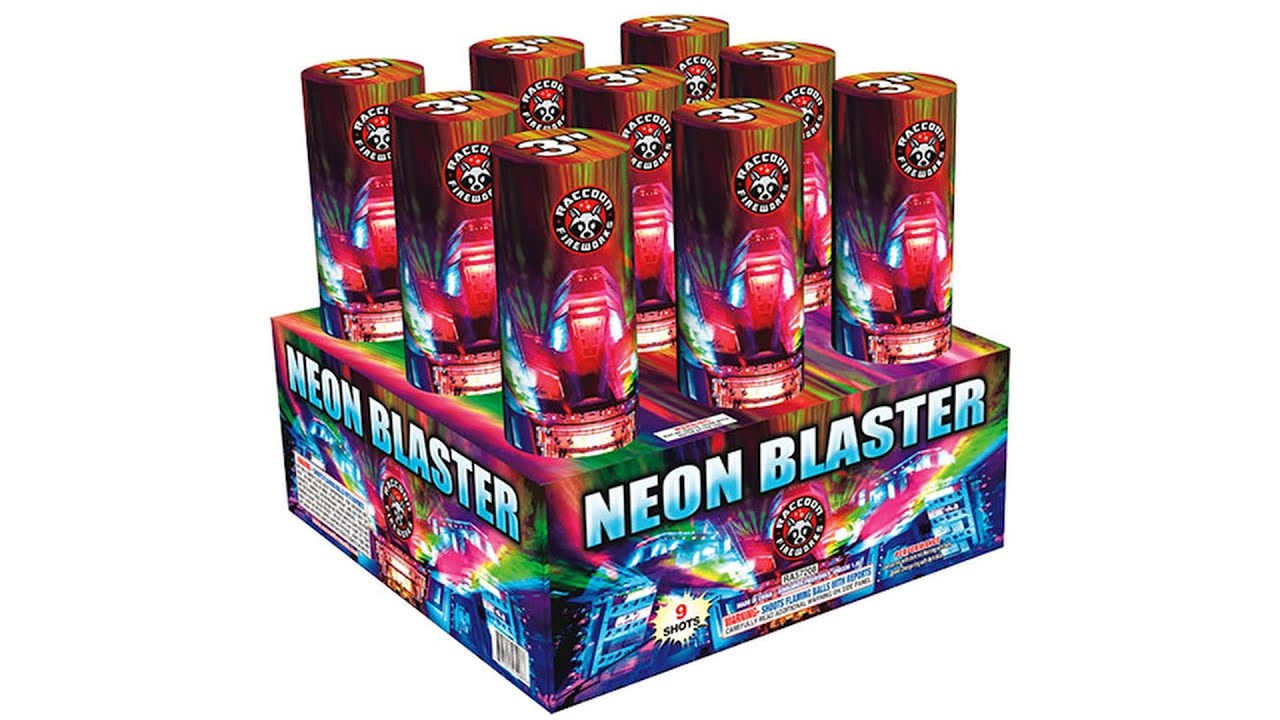 Neon Blaster By Raccoon Fireworks - YouTube
