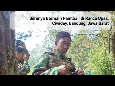 main tembakan Paintball di Ranca Upas Ciwidey Bandung - YouTube