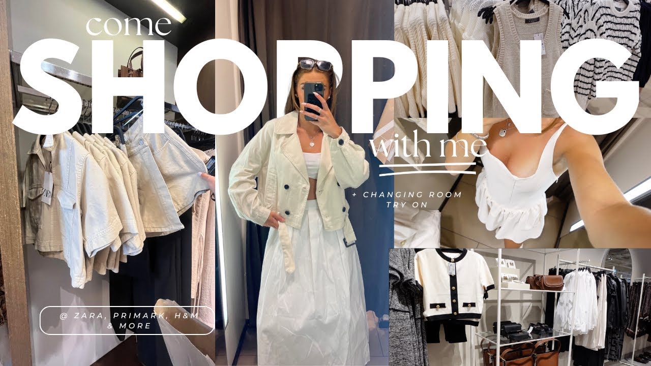 COME SHOP WITH ME | Primark, Zara & H&M + changing room try on | new in ...