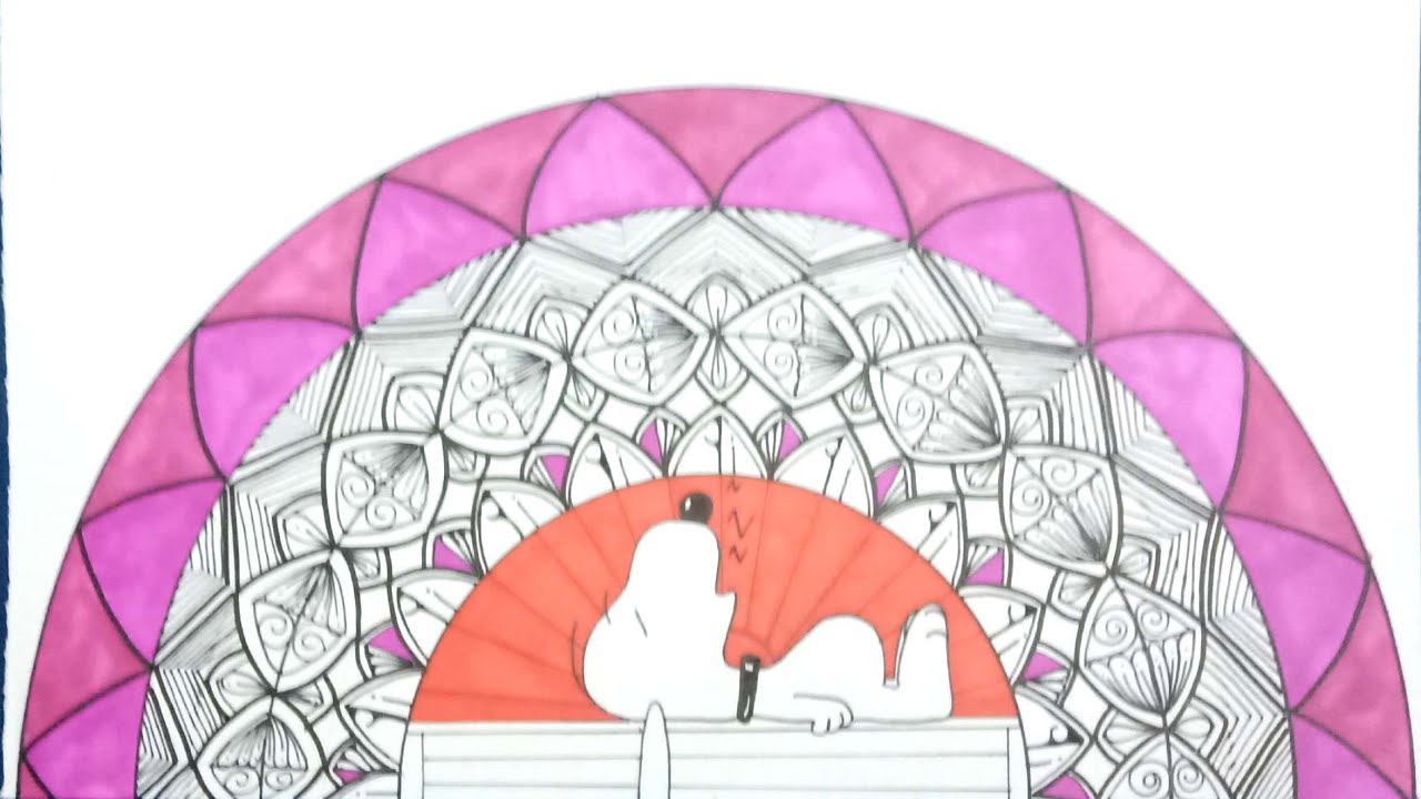 Sleeping Snoopy Mandala #snoopydog #snoopymandala #mandalaartcreation ...