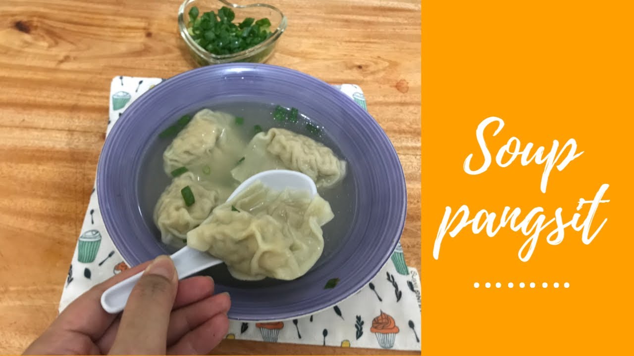 Resep sup pangsit | Dumpling soup | Wonton Soup - YouTube
