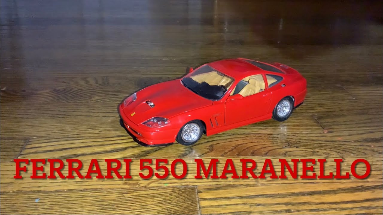 Bburago 1:24 Ferrari 550 Maranello Diecast Walkaround - YouTube